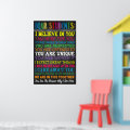 Dear Students Teacher Classroom Poster | Zazzle
