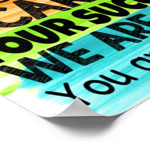 Dear Students Watercolor Classroom Poster | Zazzle