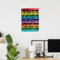 Dear Students Watercolor Classroom Poster | Zazzle