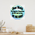 dear world poster | Zazzle