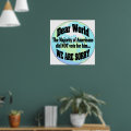 dear world poster | Zazzle