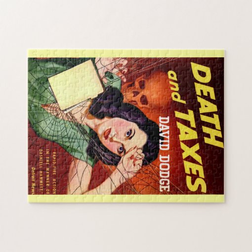 DEATH AND TAXES - Tax Day Humor - Jigsaw Puzzle | Zazzle