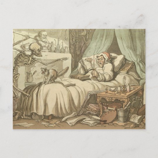 Death Bed Postcard | Zazzle.com