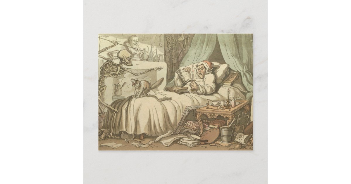 Death Bed Postcard | Zazzle