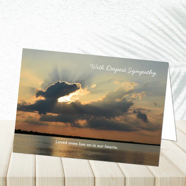 Death Deepest Sympathy Greeting Card | Zazzle