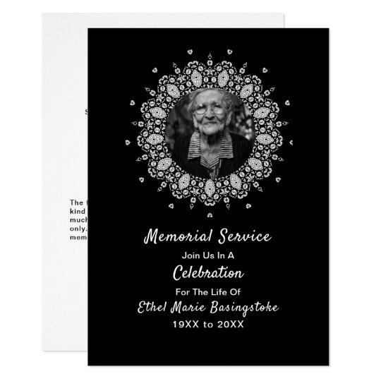 Death Memorial Service Invitations | Zazzle.com