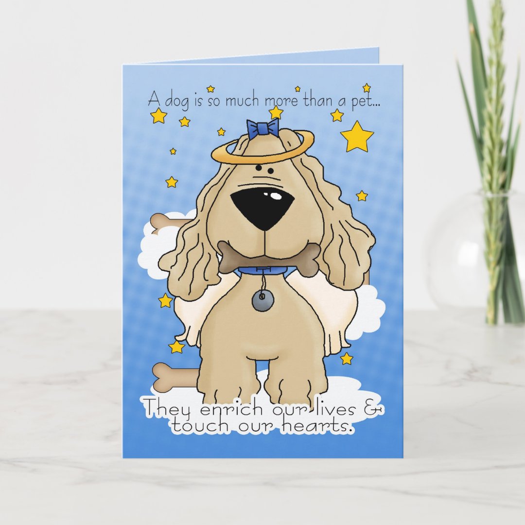 Death of a Dog Sympathy Card - Loss Of Pet Dog - D | Zazzle