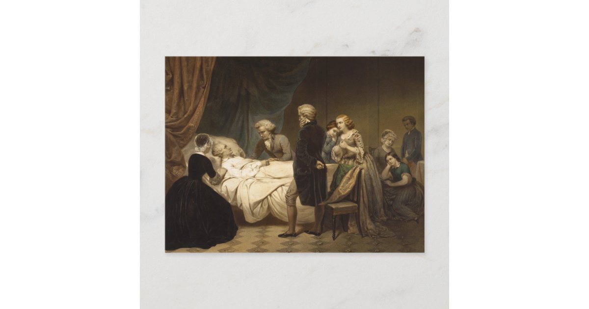 Death of George Washington postcard | Zazzle