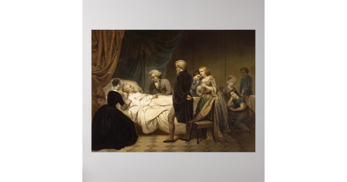 Death of George Washington poster/print Poster | Zazzle