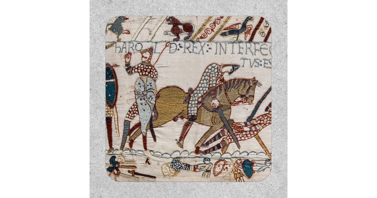 Death of King Harold (Bayeux Tapestry) Patch | Zazzle