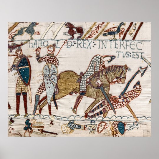 Death of King Harold (Bayeux Tapestry) Poster | Zazzle.com
