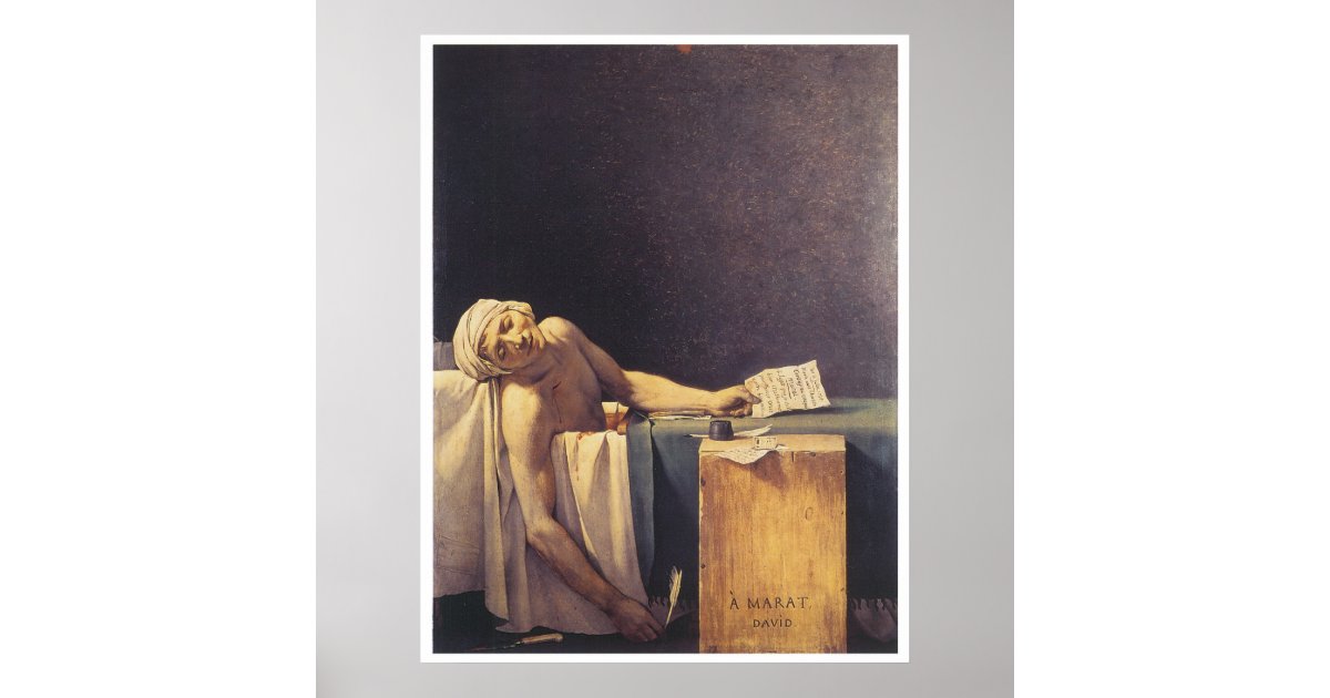 Death of Marat, 1793 Poster | Zazzle