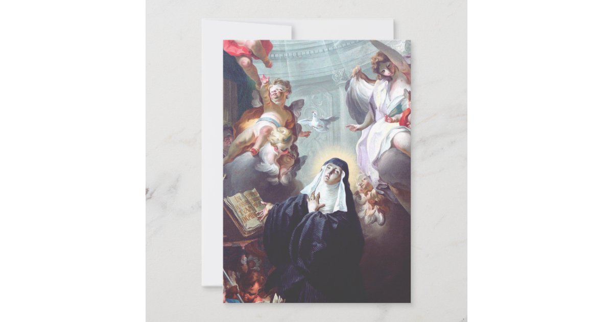 Death of Saint Scholastica Thank You Card | Zazzle