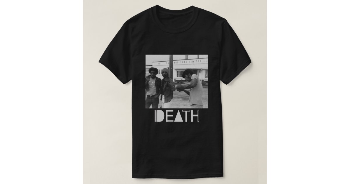 Death - proto-punk band from Detroit White Logo Gi T-Shirt | Zazzle
