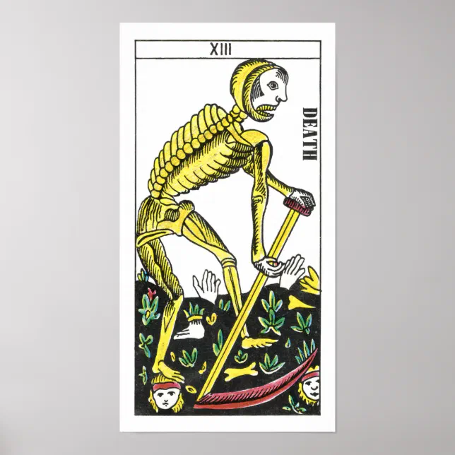 Death Tarot Card Poster | Zazzle