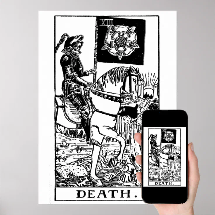 Death Tarot Card Wall Art Poster | Zazzle
