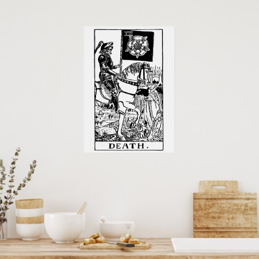 Death Tarot Card Wall Art Poster | Zazzle
