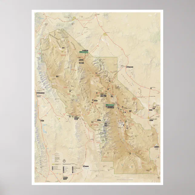 Death Valley map poster | Zazzle