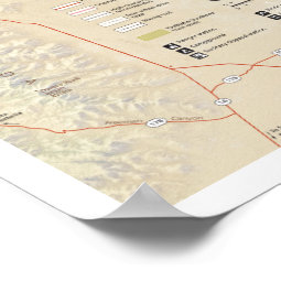 Death Valley map poster | Zazzle