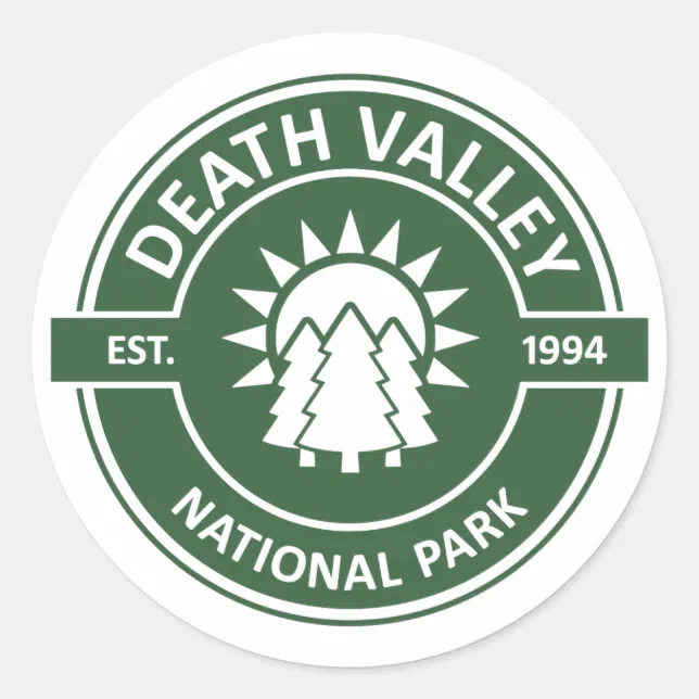 Death Valley National Park Classic Round Sticker | Zazzle