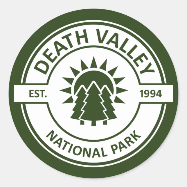 Death Valley National Park Classic Round Sticker | Zazzle