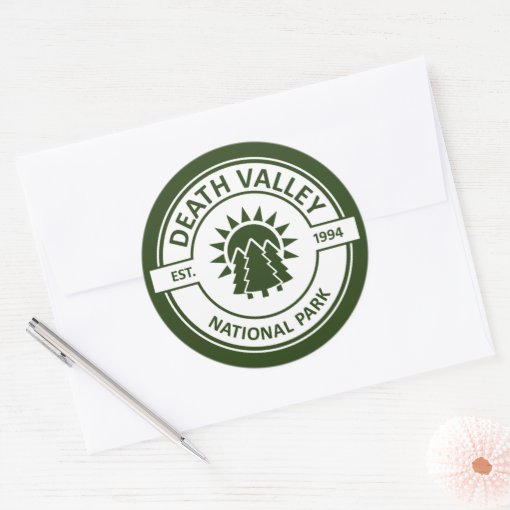 Death Valley National Park Classic Round Sticker | Zazzle