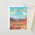 Death Valley National Park Illustration Retro Postcard | Zazzle