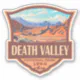 Death Valley National Park Illustration Retro Sticker | Zazzle