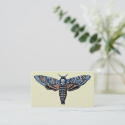 Death's Head Moth, aka Sphinx atropo moth Business Card | Zazzle