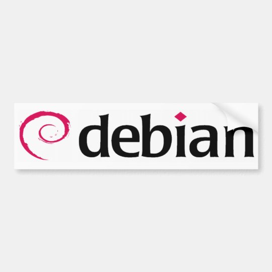 debian Linux Logo Bumper Sticker | Zazzle.com