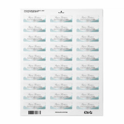 Debonair Turquoise Label | Zazzle