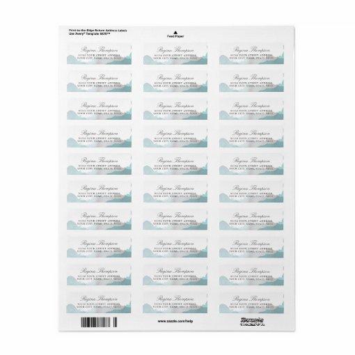 Debonair Turquoise Label | Zazzle