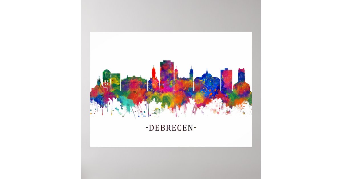 Debrecen Hungary Skyline Poster | Zazzle