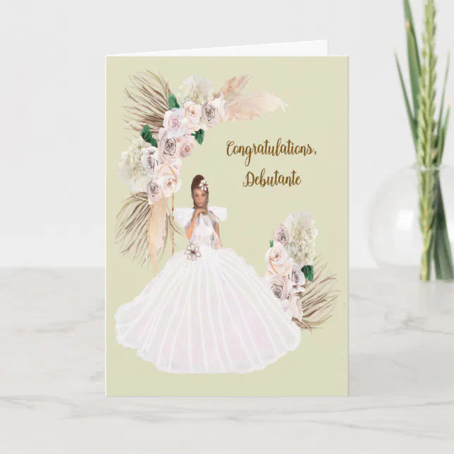 Debutante Congratulations Card | Zazzle