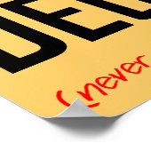 Decaf Coffee Hater Funny Poster Sign | Zazzle