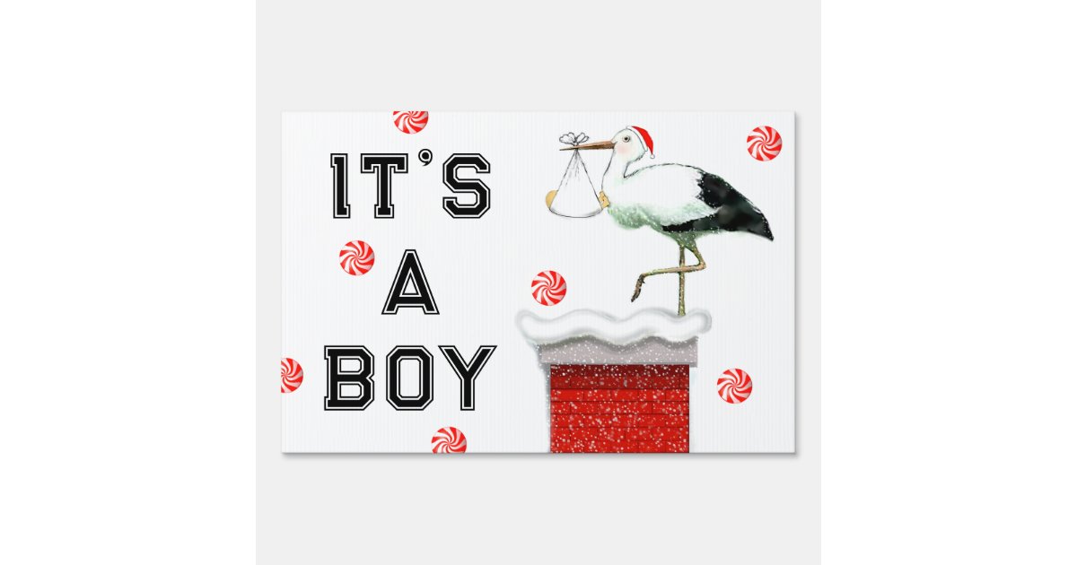 December Baby Announcement Yard Sign | Zazzle