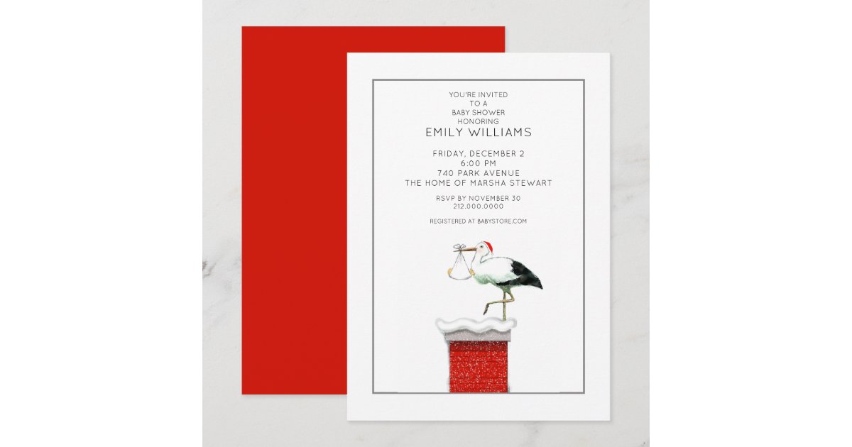December Baby Shower Invitations | Zazzle