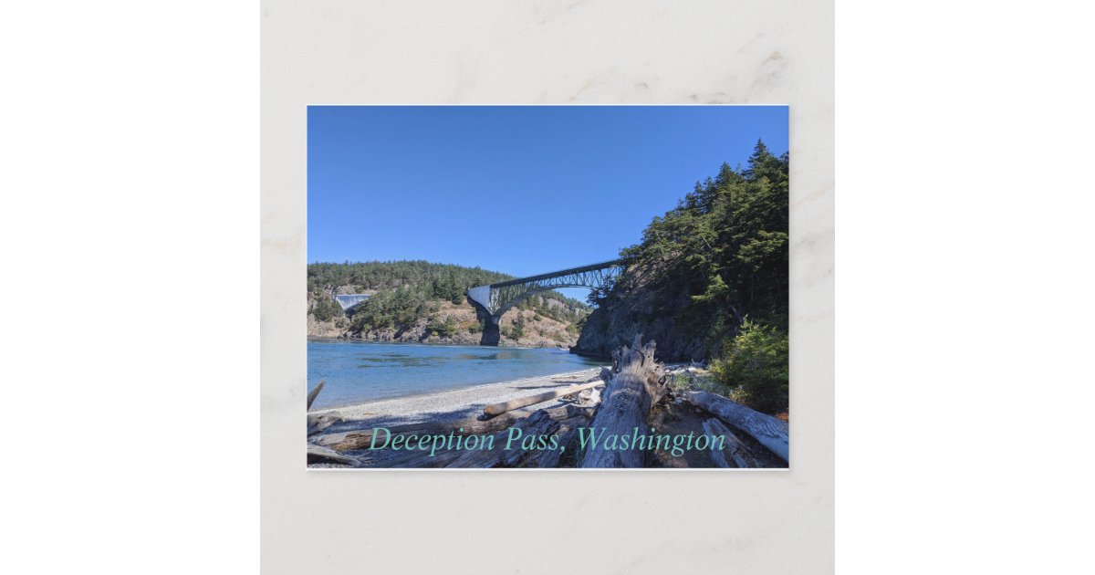 Deception Pass Bridge postcard | Zazzle