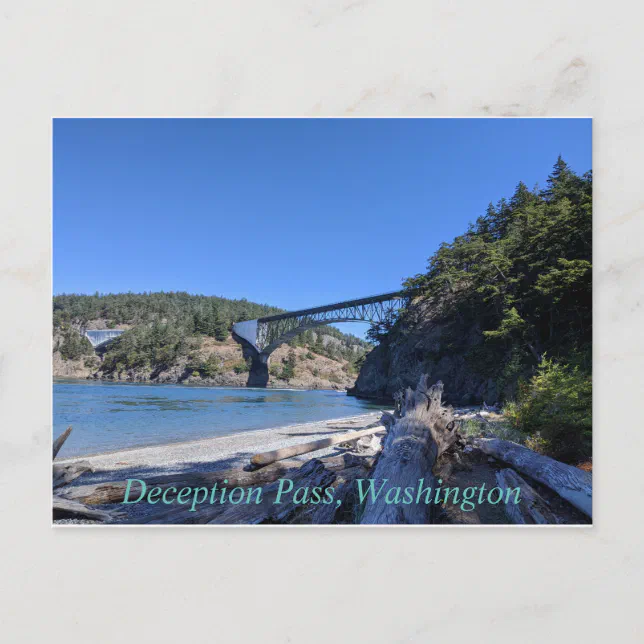 Deception Pass Bridge postcard | Zazzle