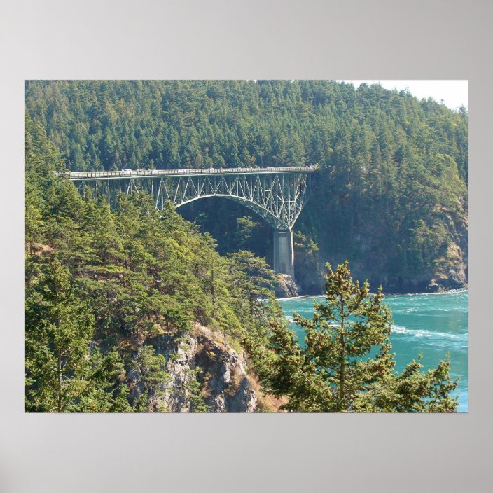 Deception Pass Bridge Poster | Zazzle.com