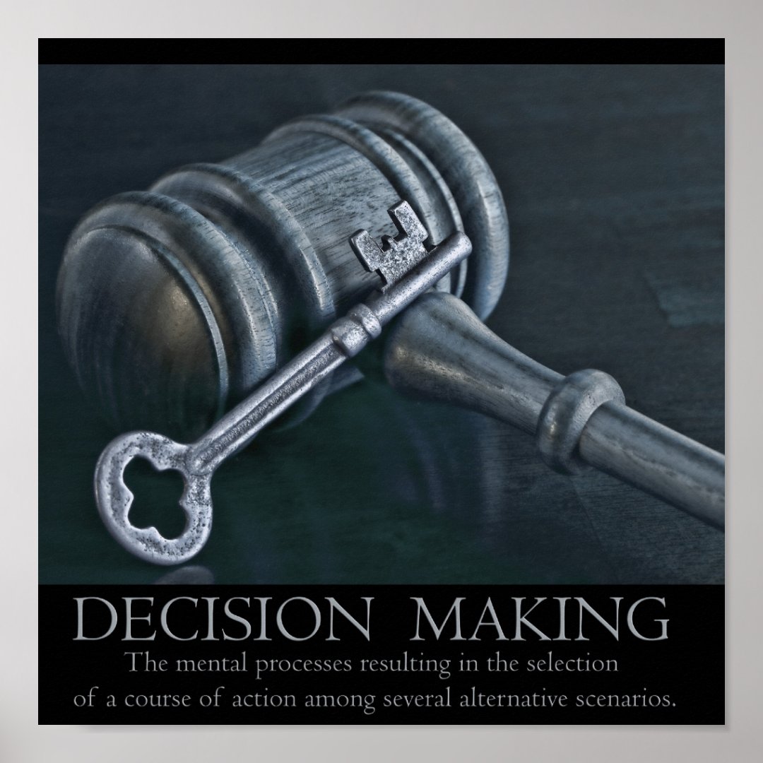 Decision Making Poster | Zazzle