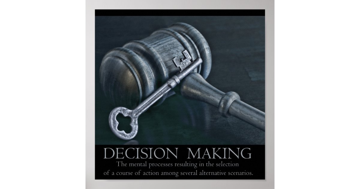 Decision Making Poster | Zazzle