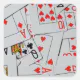 Deck Of Scatter Playing Cards Pattern, Square Sticker | Zazzle