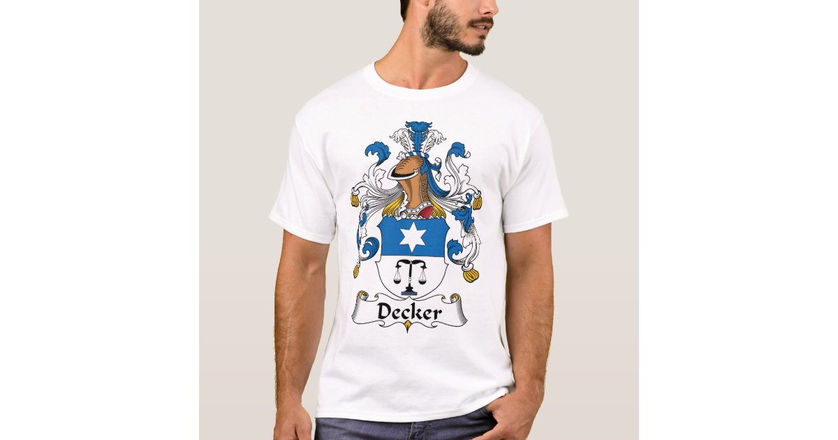 Decker Family Crest T-Shirt | Zazzle