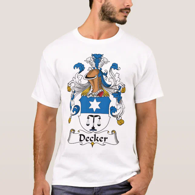 Decker Family Crest T-Shirt | Zazzle