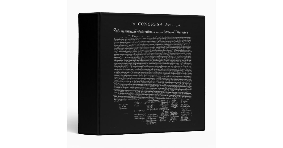 Declaration of Independence Binder | Zazzle