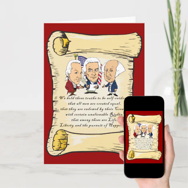 Declaration of Independence Card | Zazzle