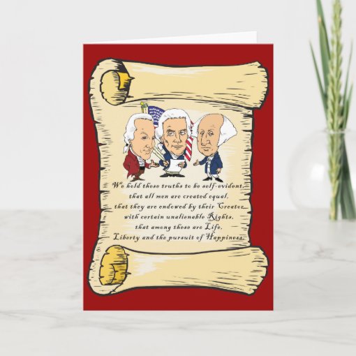 Declaration of Independence Card | Zazzle