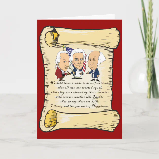 Declaration of Independence Card | Zazzle