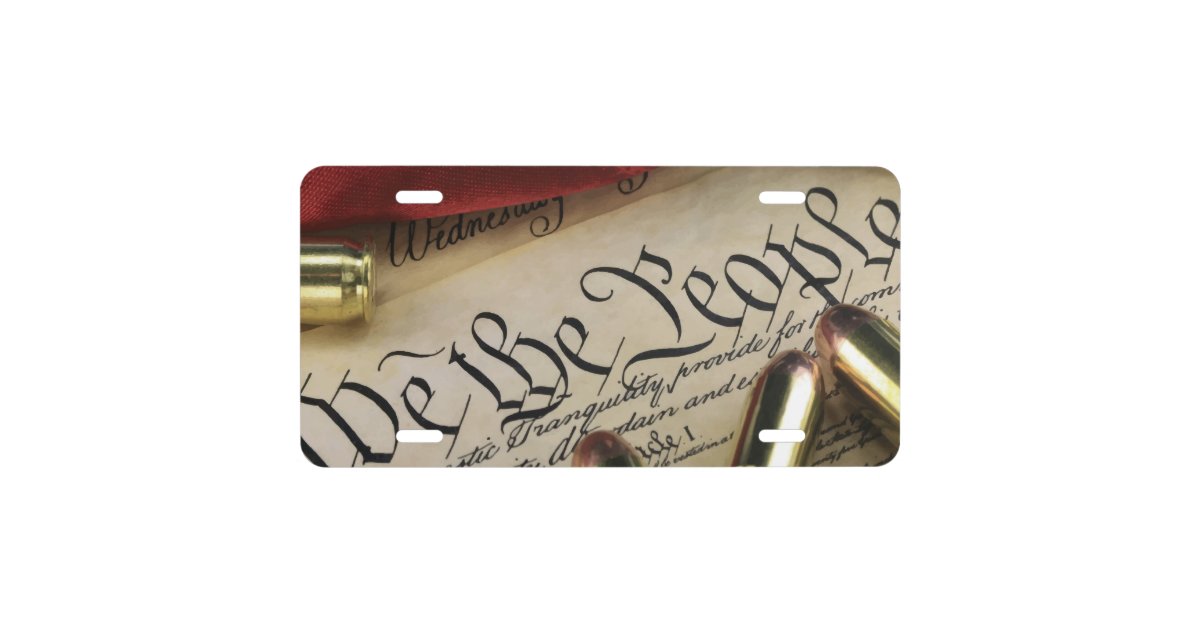 Declaration of Independence License Plate | Zazzle